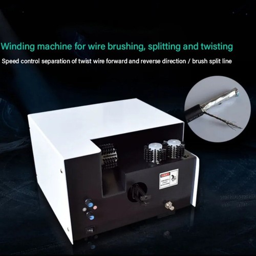 Semi-automatic Wire Brushing and Twisting Machine, Brushed Braided Wire ...
