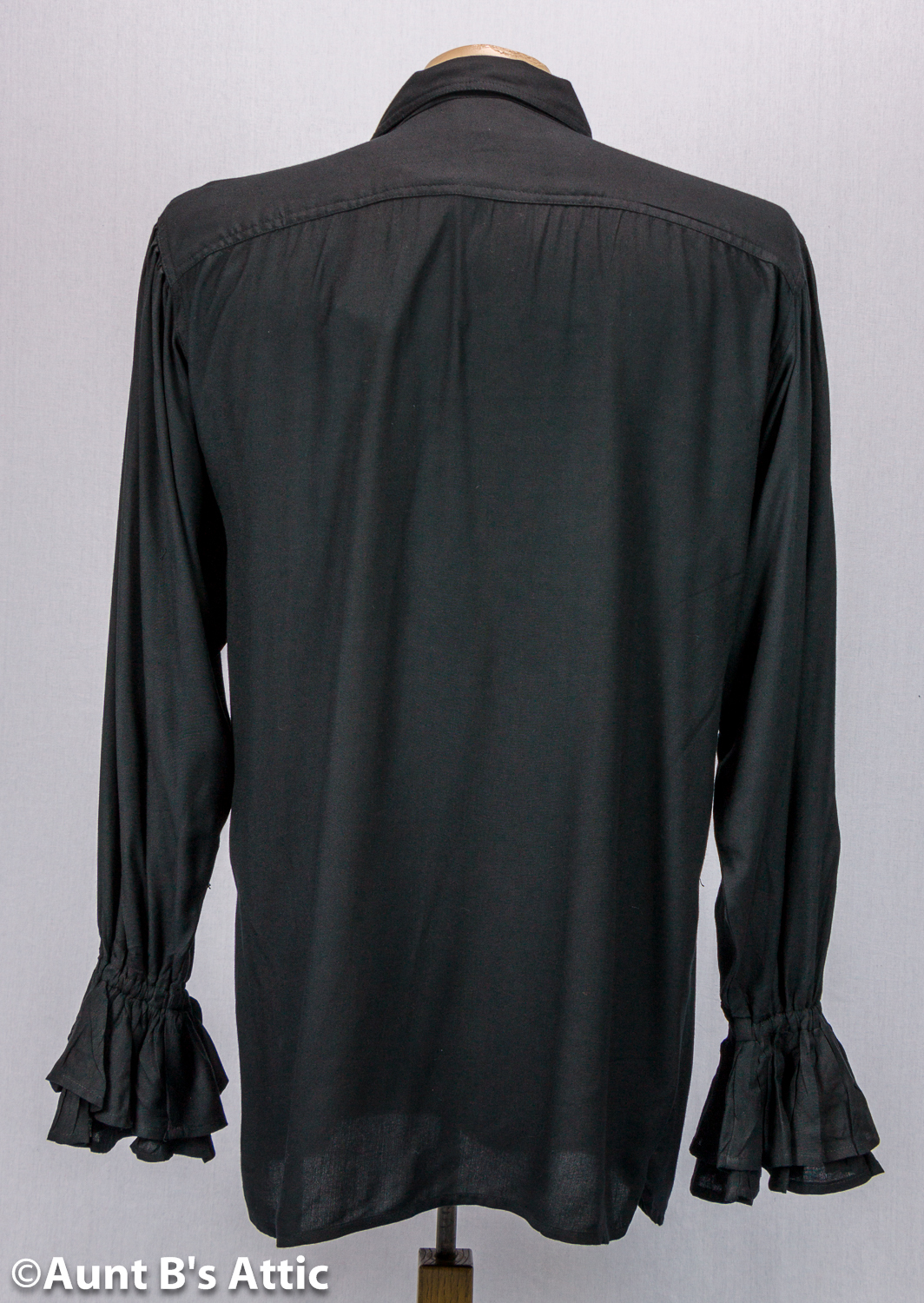 Pirate Shirt Men's 100% Rayon Laced Front Ruffled White Or Black ...