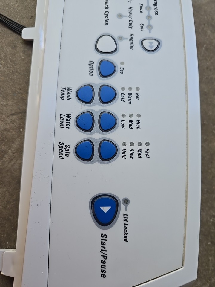 Fisher & Paykel washing machine control panel. Model MW512 421097 ...