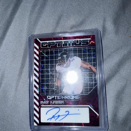 RAY LEWIS Optimus Autographs 3/8 PINK 2025 Leaf Optichrome #OA-RL1 | eBay