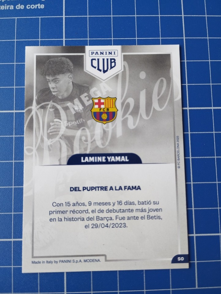 2024-25 Panini Club FC Barcelona Lamine Yamal Mega Rookies card #50 | eBay