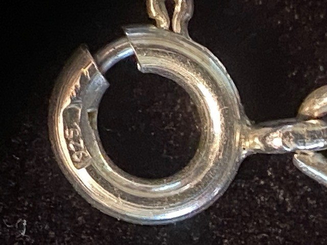 925 Sterling Silver Snail Link Chain Necklace 18.2 Grams Unisex Unique ...