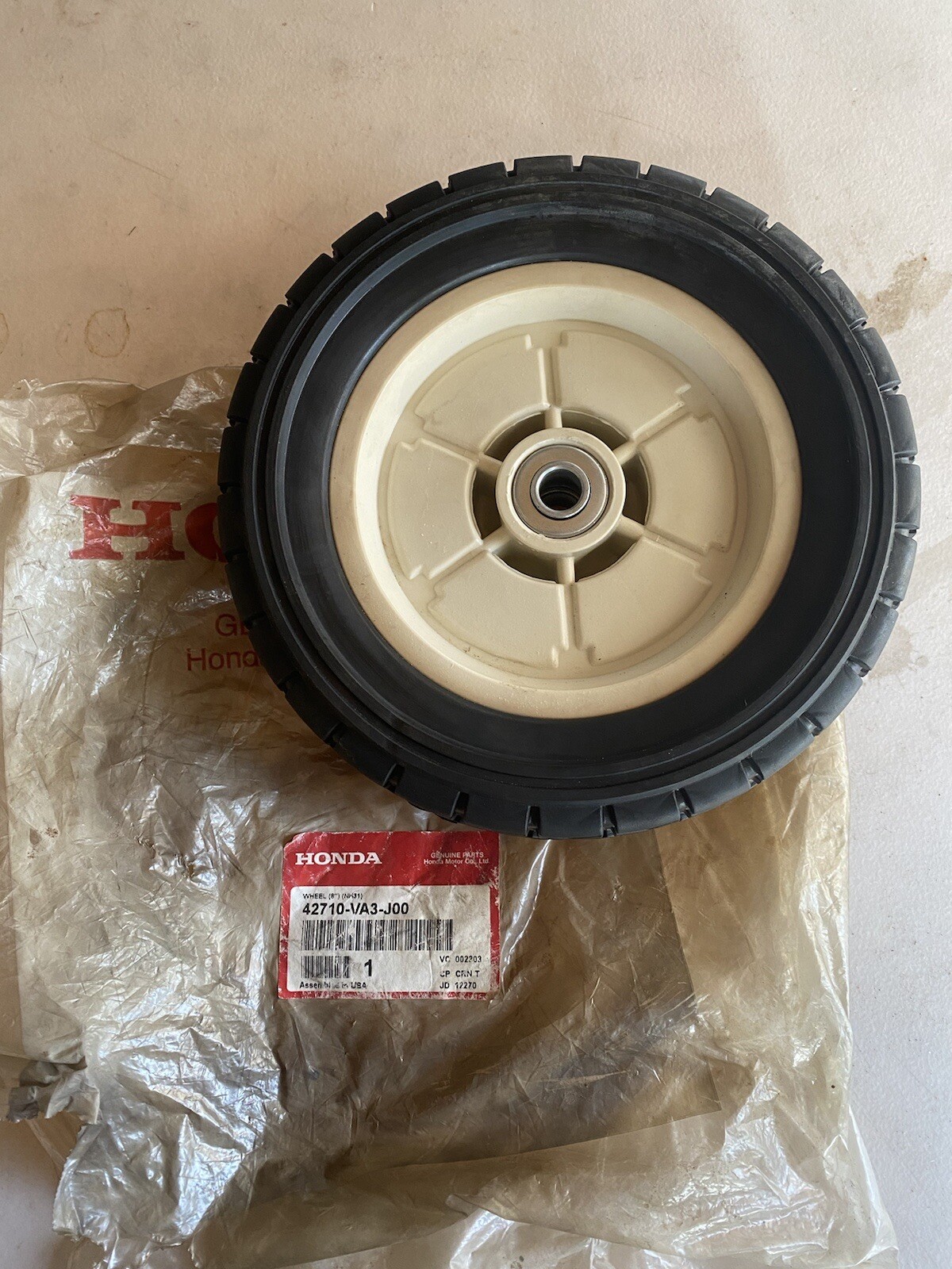 Genuine Honda 42710-VA3-J00 8" Wheel HR195 HR214 HR215 HR216 HRM21 ...
