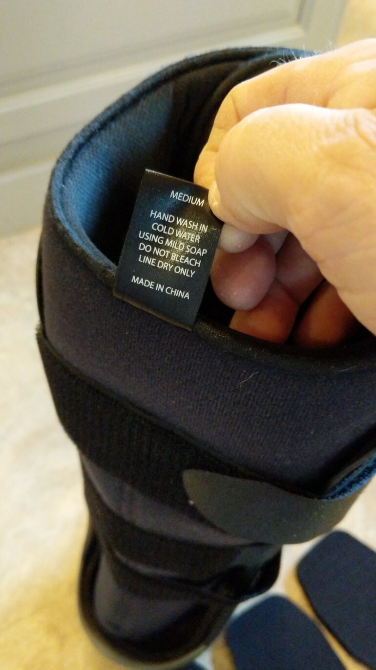 Breg SoftGait Air Walker Calf Ankle Foot Toe Boot, Black, Size M Tall ...