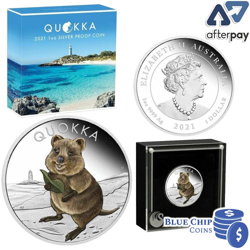 2021 $1 Quokka 1oz Coloured Silver Proof Coin | eBay Australia