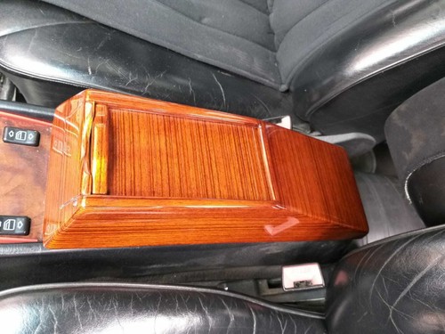 Console Cassette STORAGE BOX Insert Center ZEBRANO WOOD FOR MERCEDES ...