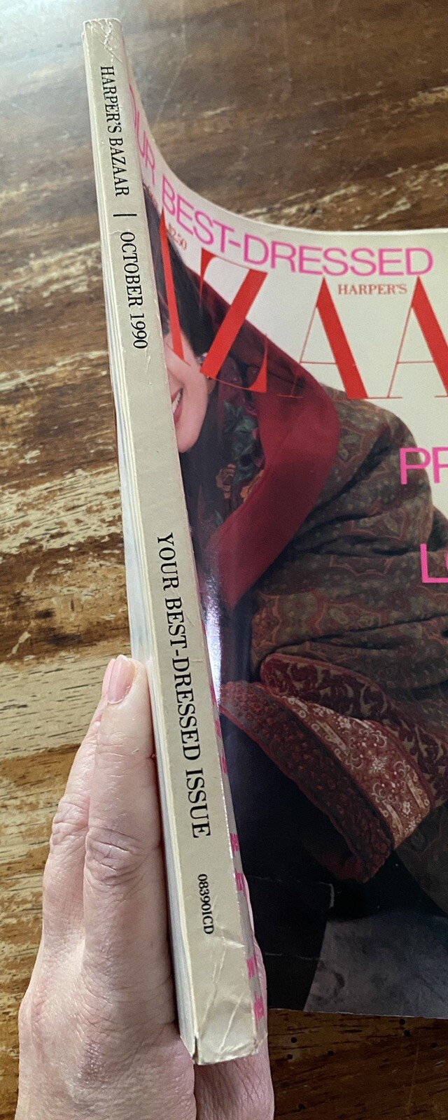 1990 OCTOBER HARPER'S BAZAAR MAGAZINE - ISABEELLA ROSSELLINI COVER ...