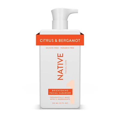 Native Brightening Facial Cleanser Dry Skin Sulfate Free Paraben Free ...