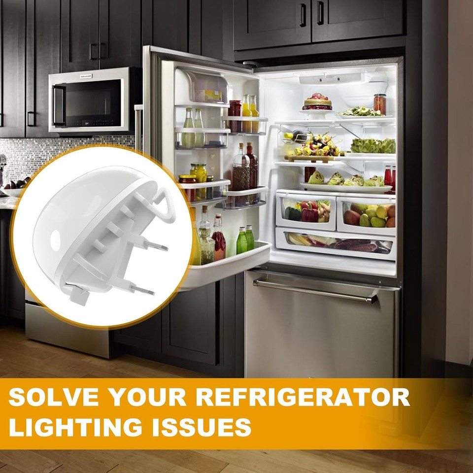 Freezer Light Bulb Replacement for Whirlpool Kenmore Amana Refrigerator ...
