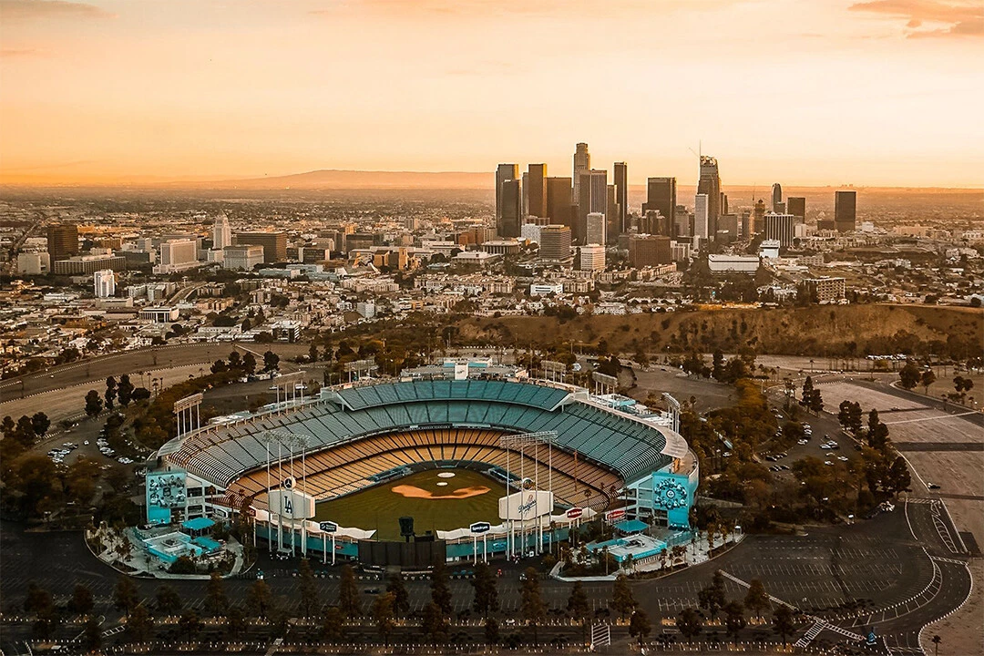 Nice Baseball Fields Sunset