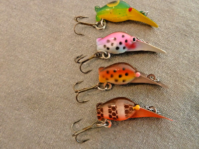 Lot of 4 Luhr Jensen Eddie Pope Hot Shot #7 Vintage Fishing Lures | eBay