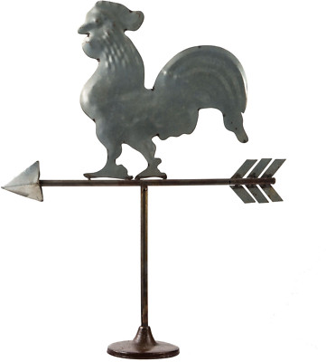 Home Essentials 17" Rooster Rustic Farm Metal Weather Vane Table Top ...
