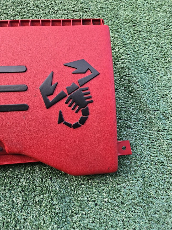 2012 2013 2014 Fiat 500 Abarth 1.4 Engine Cover Red 12 13 14 OEM ...