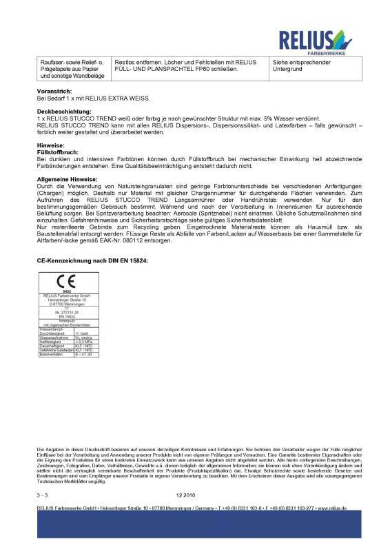Relius Stucco Trend ELF weiß - Dekorativer Streich- und Modellier ...