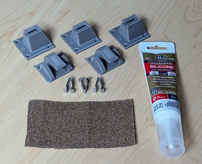 2003-2010 Porsche Cayenne COMPLETE Seat Back Clips KIT for one seats ...
