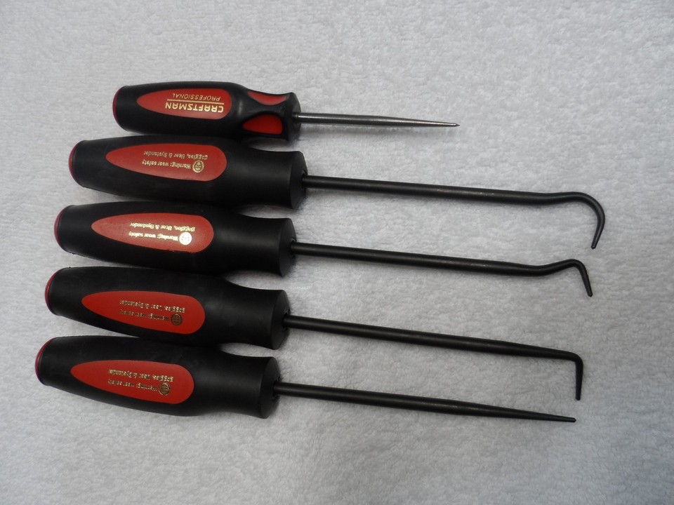 Craftsman Professional Pick and Hook Set BONUS Scratch Awl, made in USA ...