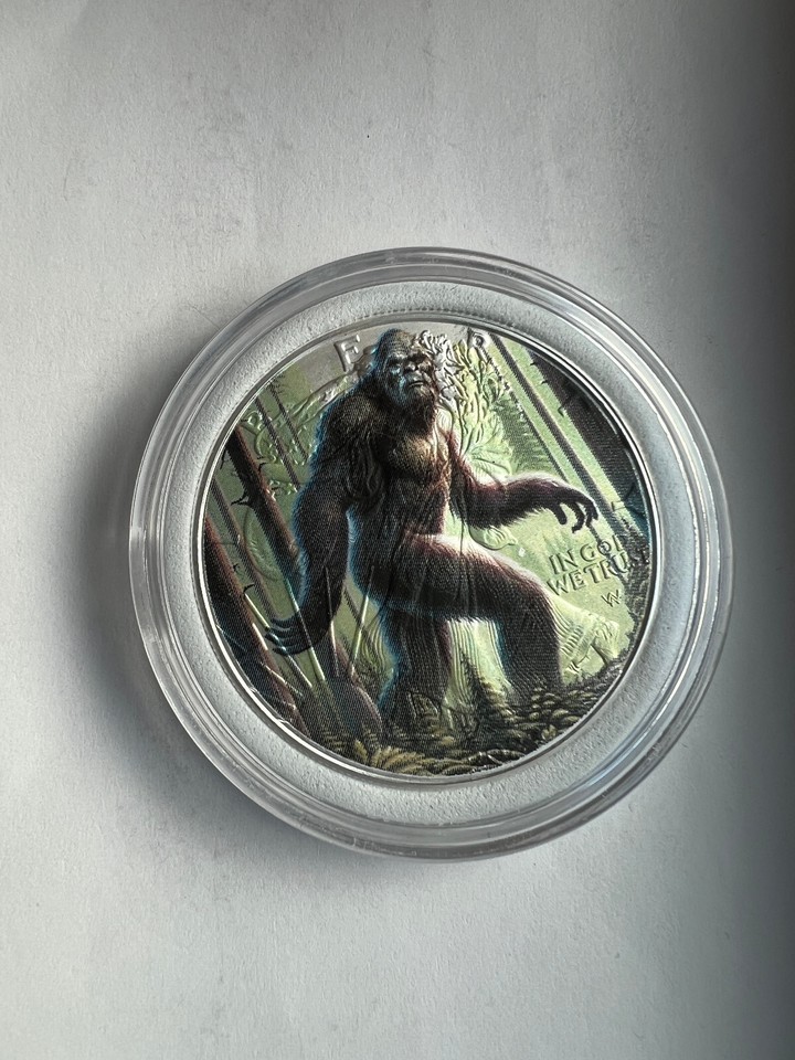 Sasquatch Bigfoot - American Silver Eagle 1oz .999 Silver Dollar Coin ...