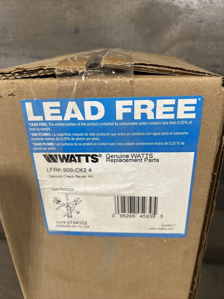 Nos Surplus Watts LFRK 909-CK2 4 Second Check Valve Repair Kit | eBay