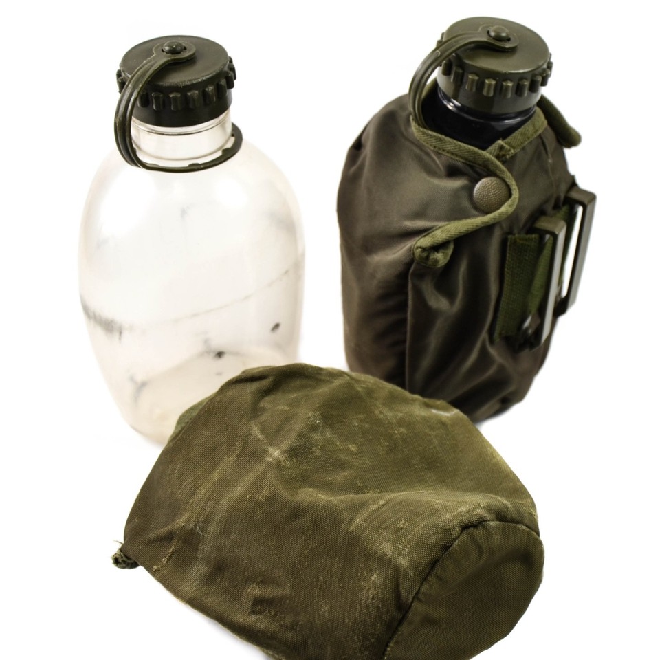 Original Austrian Army Drinking Flask Water Bottle Military Canteen pot ...