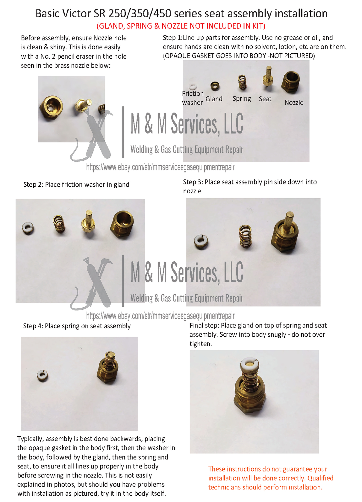 VICTOR 07900048 Repair Kit for sale online | eBay