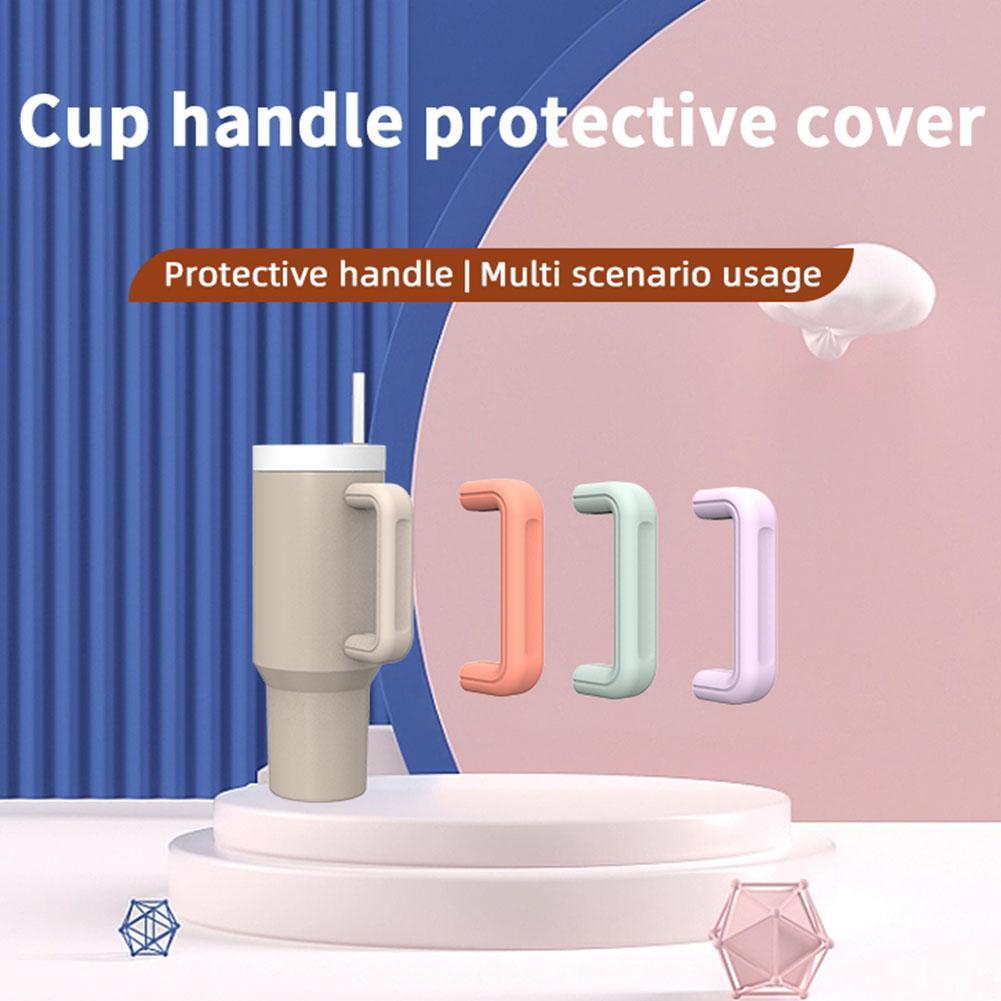 For Stanley Cup Handle Silicone Anti slip Cover Cup Handle Sleeve ...
