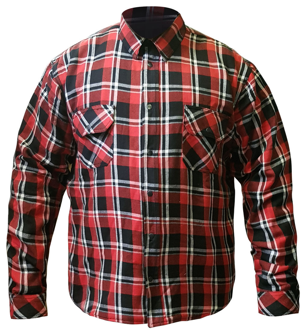 RKsports Motorcycle Lumberjack Made with Kevlar Men Ladies CE Armoured ...
