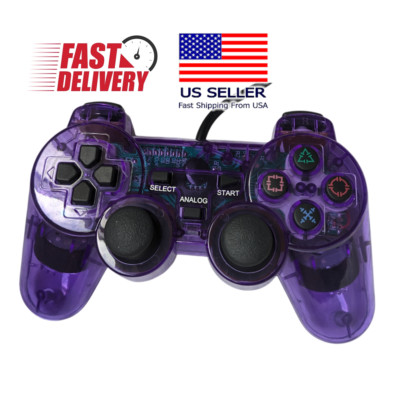 Sony PS2 Wired Controller Transparent Purple | eBay