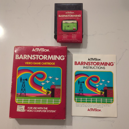 Barnstorming - Atari 2600, 1982 - Box, Manual, & Cartridge - Tested ...