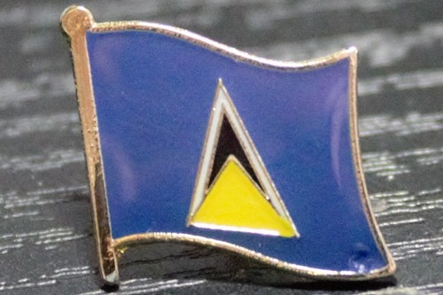 ST LUCIA Saint Lucian Metal Flag Lapel Pin Badge *NEW*MIX & MATCH BUY 3 ...