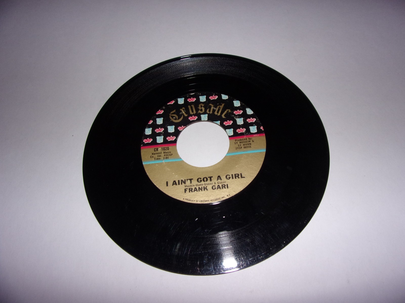 Frank Gari: Utopia / I Ain't Got A Girl / 45 Rpm / 1960 / Crusade 1020 ...