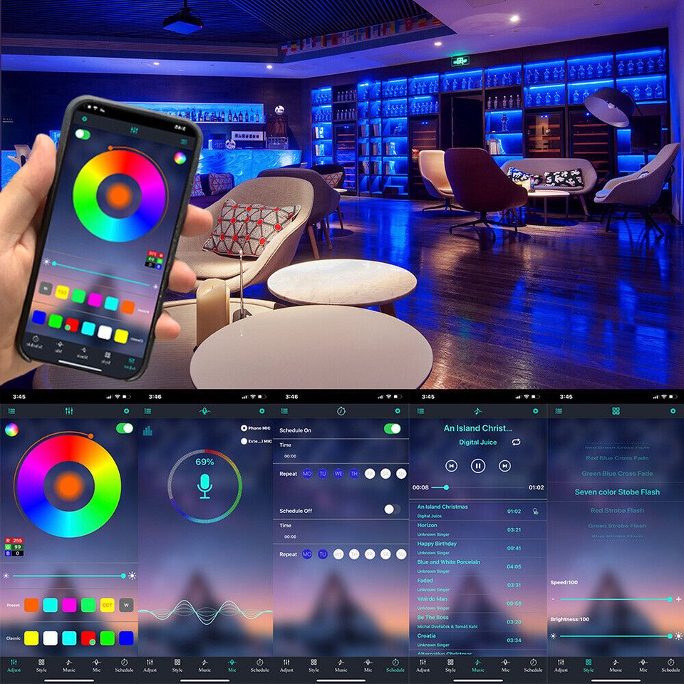 RGB RGBW WiFi BT App Smart LED Controller ,IR RF 24Key Remote For LED ...