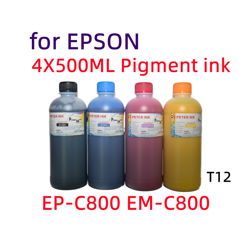 Premium Pigment ink for Workforce Pro EP-C800 EM-C800 T12 T12P T12N ...