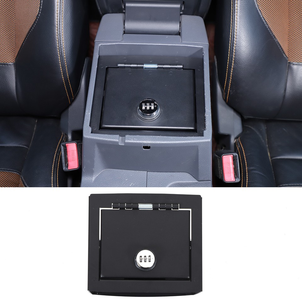 Center Console Safe Gun Vault Storage Lock Box Fits Ford Ranger T7 T8 ...