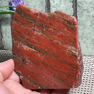 370g Raw sesame red stone rock Slab specimen Madagascar F46 | eBay