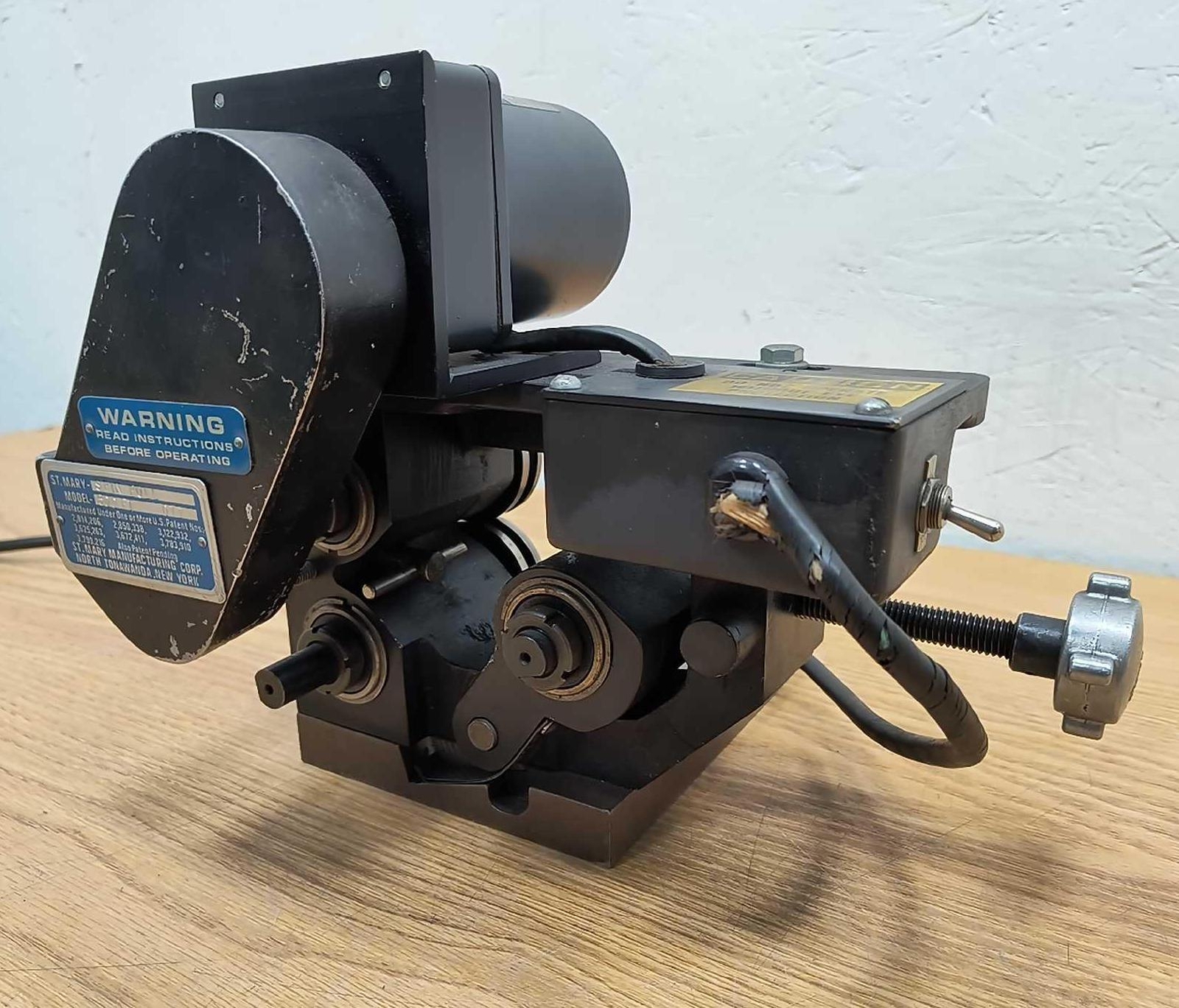 St Mary 500-PT Powered Spin Roll, Roll Grinding Fixture, 1/8HP, Cap: 1/ ...