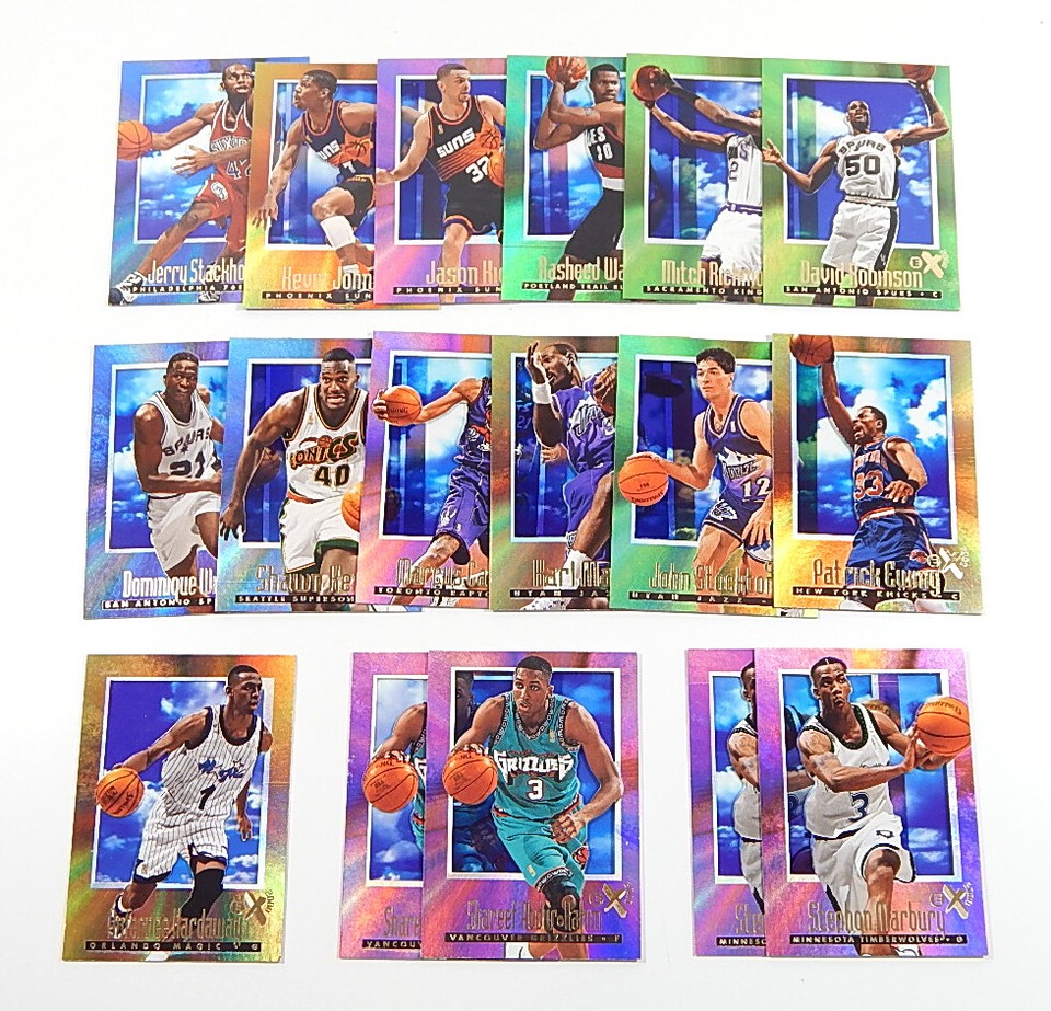 Lot of (76) 1996-97 E-X2000 Basketball Cards Allen Iverson RC Hardaway ...