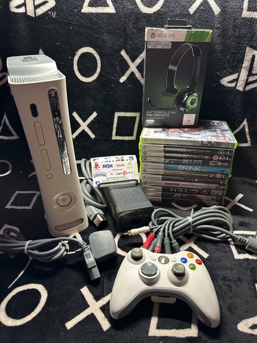 Microsoft Xbox 360 60GB Console White Bundle with 11x Games | eBay
