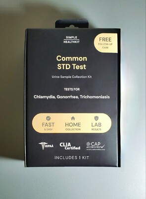 Simple HealthKit At-Home Common STD Test For Chlamydia-Gonorrhea ...