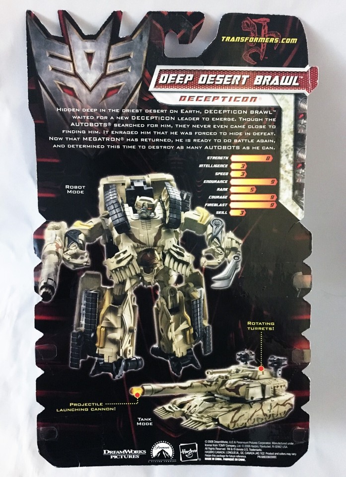 Hasbro Transformers ROTF Deluxe Deep Desert Brawl M1A1 Tank Real Custom ...