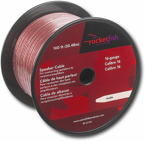 Rocketfish 100' Spool Speaker Cable (600603111747) for sale online | eBay