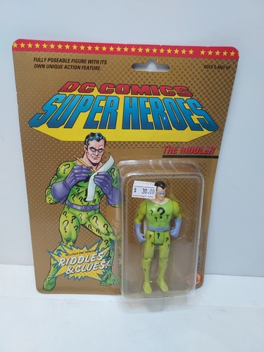 1989 TOY BIZ DC COMICS THE RIDDLER W RIDDLES & CLUES ACTION FIGURE | eBay
