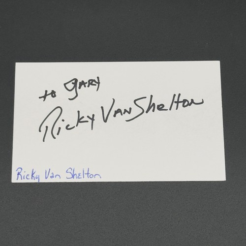 Ricky Van Shelton Signed 3x5 Index Card - Country - TTM Authentic ...