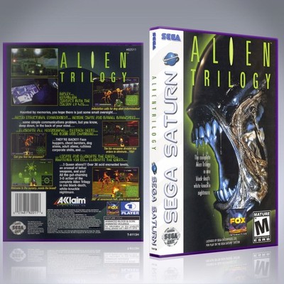 Sega Saturn Custom Case - NO GAME - Alien Trilogy | eBay