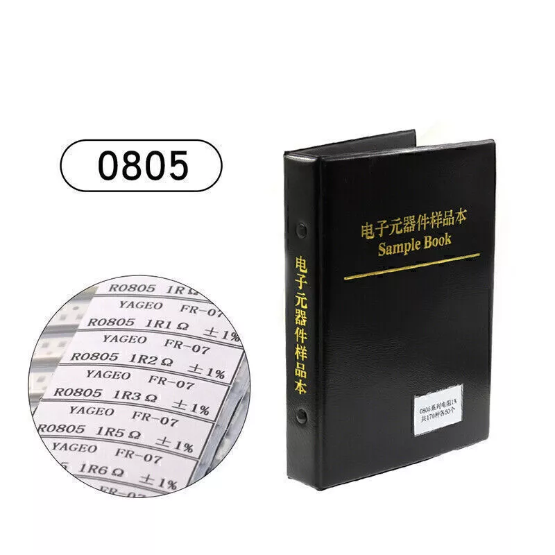 0805 SMD Resistor Assorted Folder 1% 170 Values Capacitor Portable ...