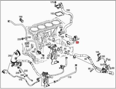 Genuine MERCEDES Vent line 2740182201 | eBay