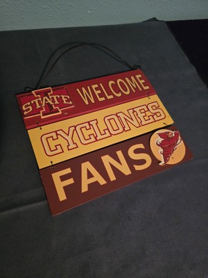 Iowa State Cyclones Fan Welcome Wooden Sign | eBay