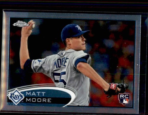 2012 Topps Chrome Matt Moore RC #160a Tampa Bay Rays | eBay