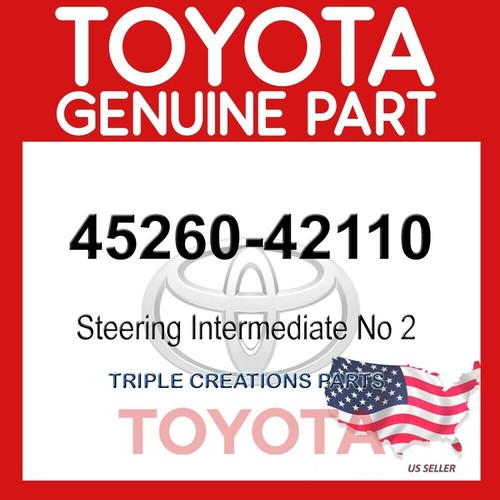 45260-42110 GENUINE OEM TOYOTA Steering Intermediate No 2 4526042110 | eBay