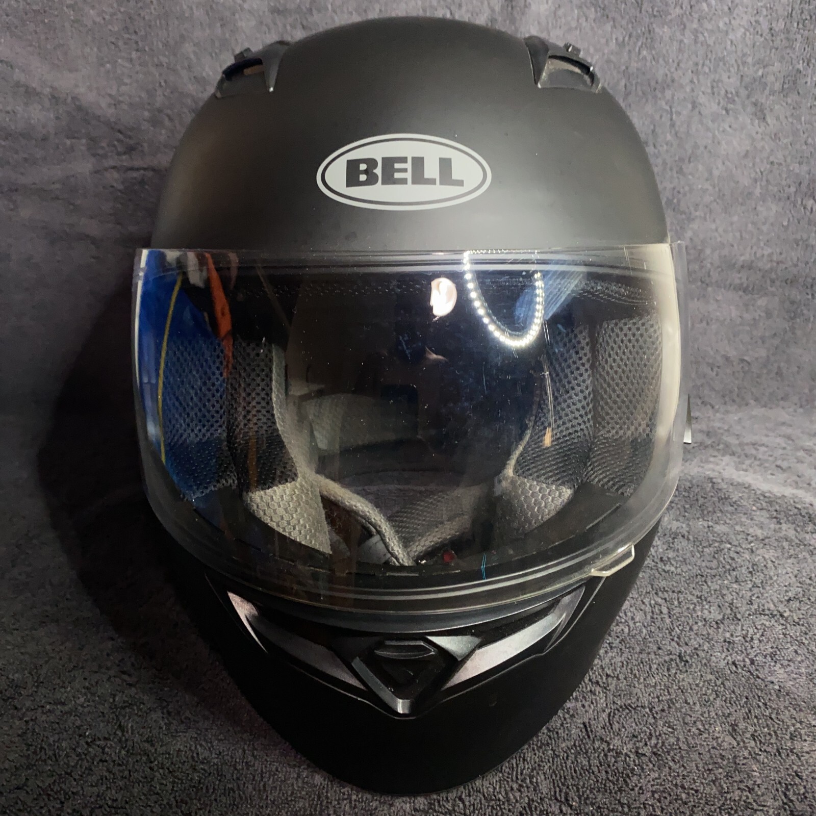 Bell Qualifier Motorcycle Helmet Turnpike Medium Matte Black Full Face ...