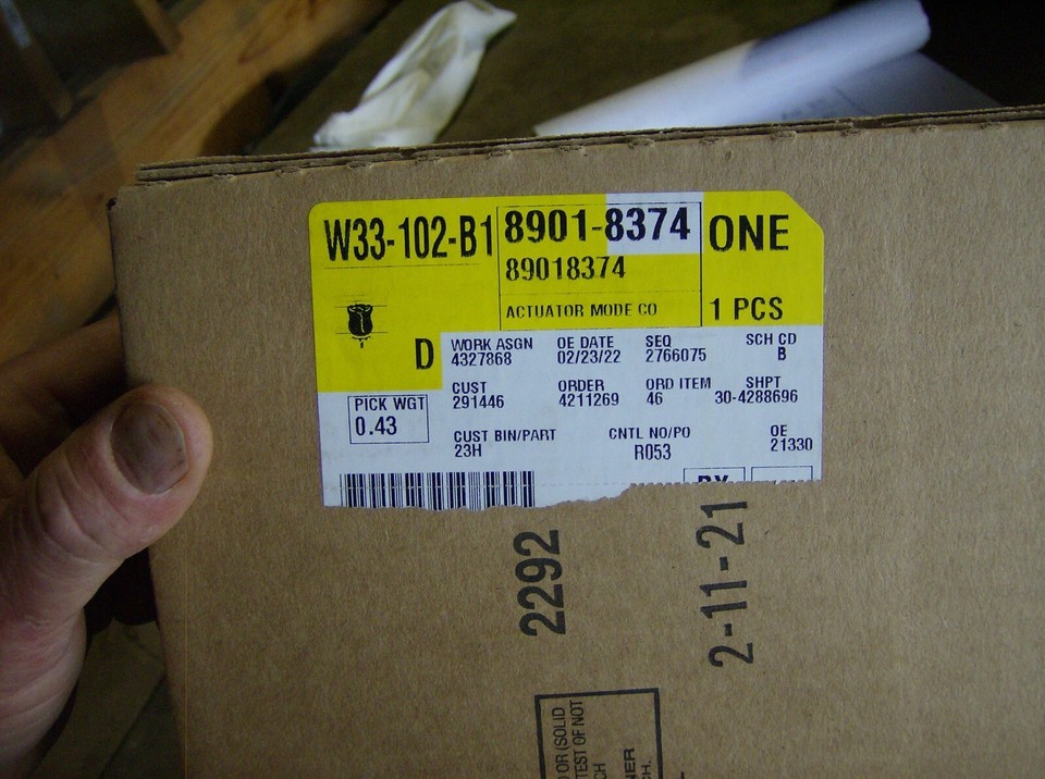 GENUINE GM ACDELCO 89018374 AIR BLEND DOOR ACTUATOR HVAC PANEL MODE ...